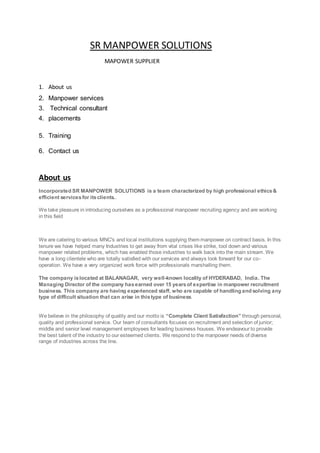 SR MANPOWER SOLUTIONS | DOCX