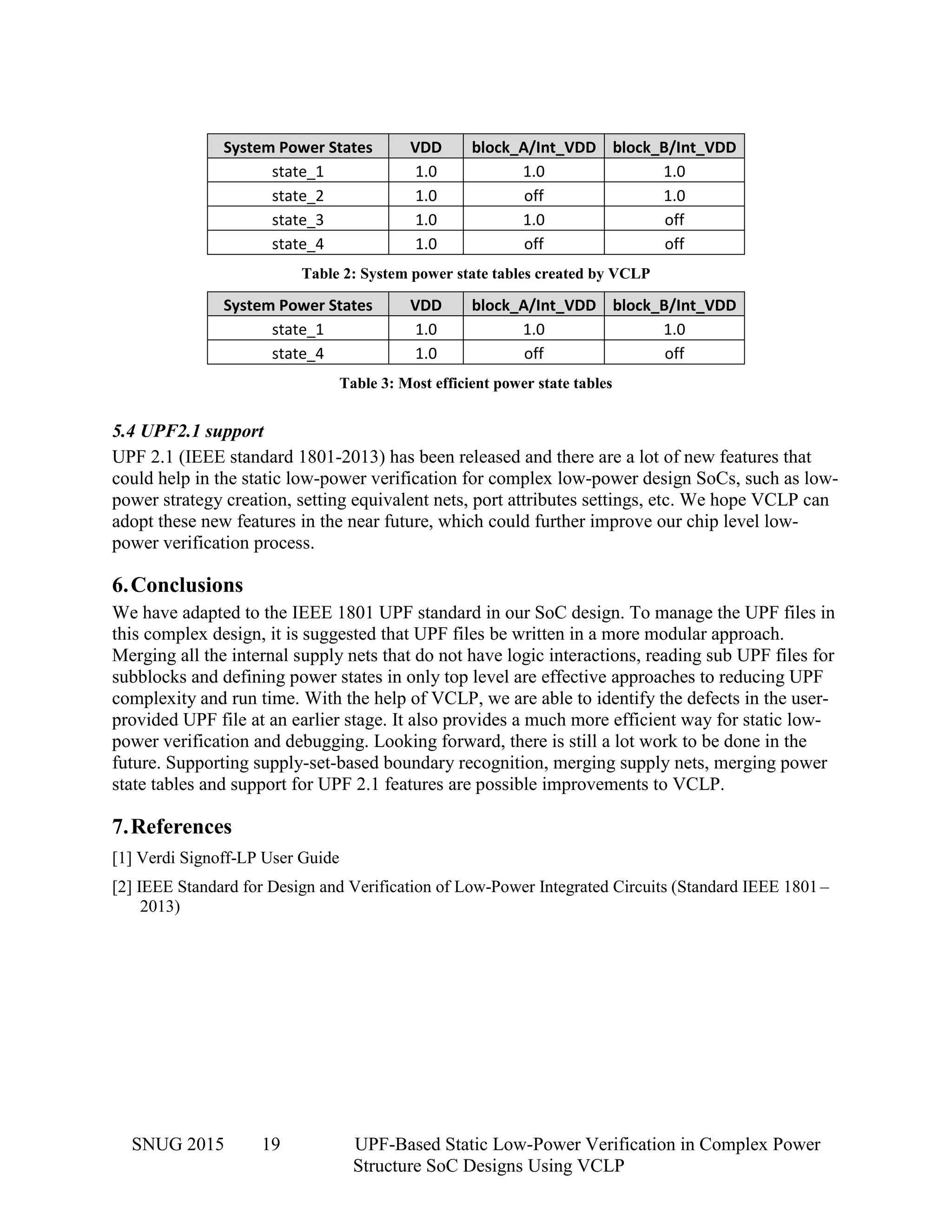 Upf Based Static Low Power Verification In Complex Power Structure Soc Design Using Vclp Pdf
