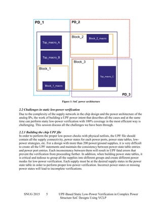 UPF-Based Static Low-Power Verification in Complex Power Structure SoC Design Using VCLP | PDF