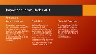 Providing Reasonable Accommodations | PPTX