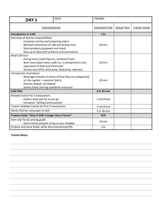 2067_CafeTrainerGuide | PDF | Food & Drink