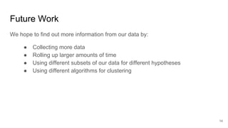 Utilizing Data warehousing and Data Mining Algorithms on information gathered with IoT Sensors | PPT