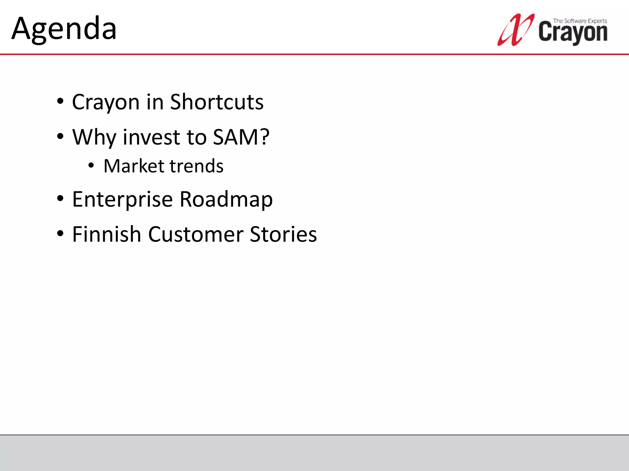 Crayon SAM development | PPT