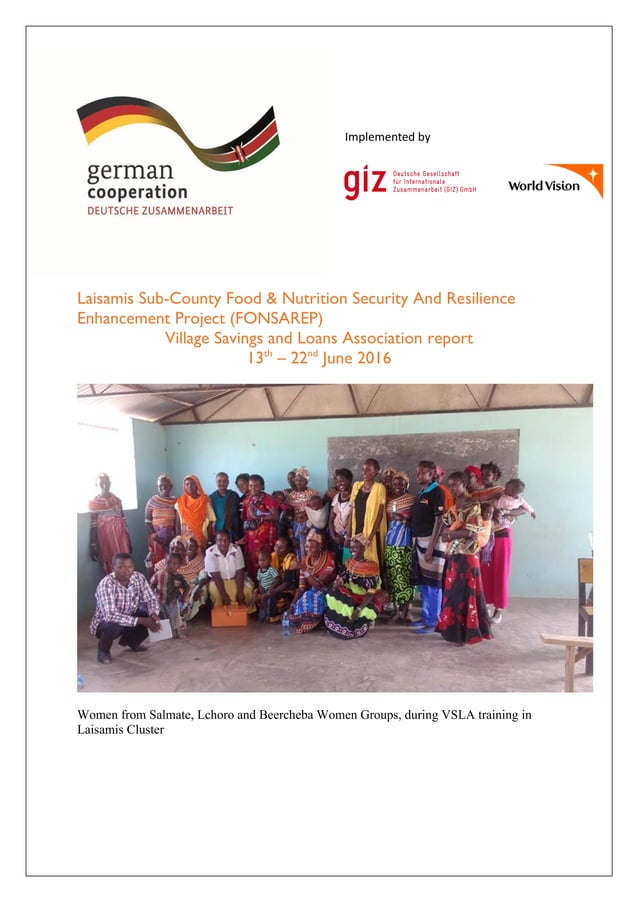 LAISAMIS VSLA REPORT | PDF