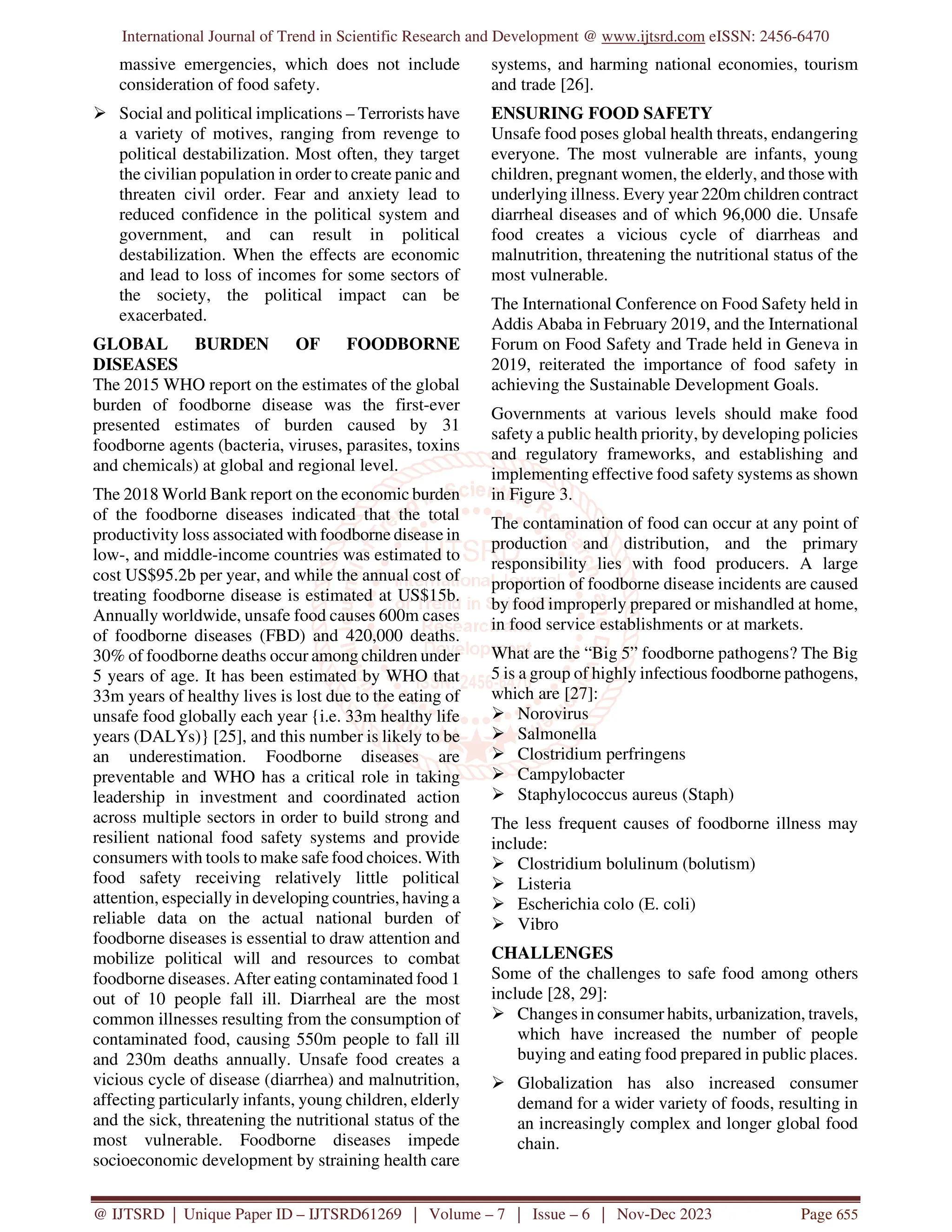 Food Defense An Introduction | PDF