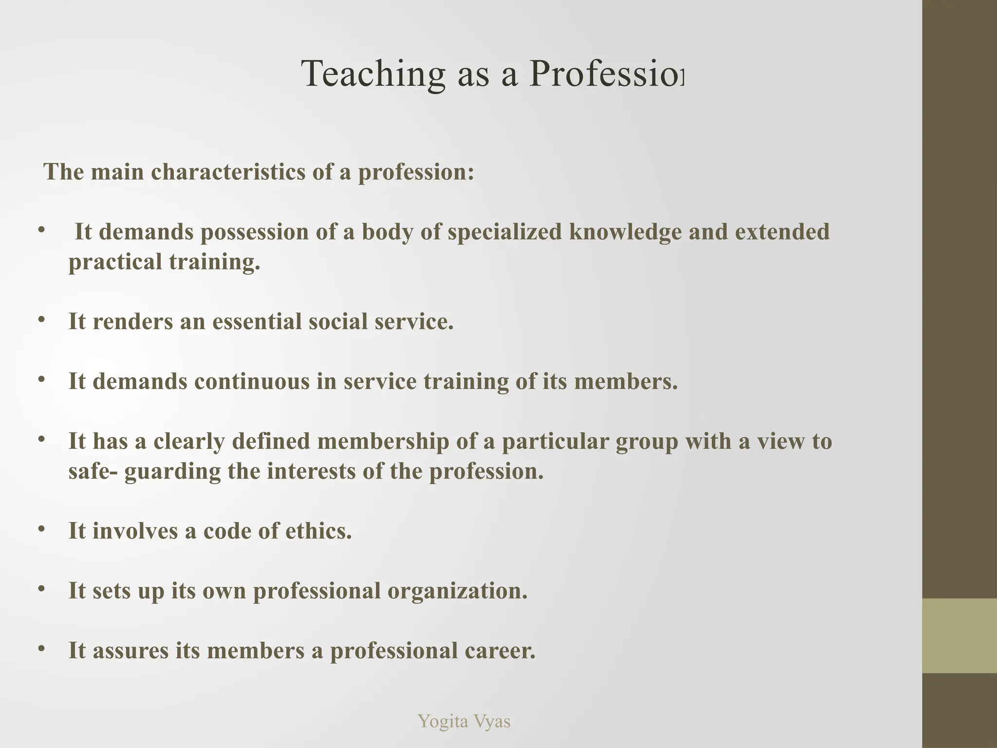 86_TEACHING_ AS_ A PROFESSION.Paper ___2 | PPTX