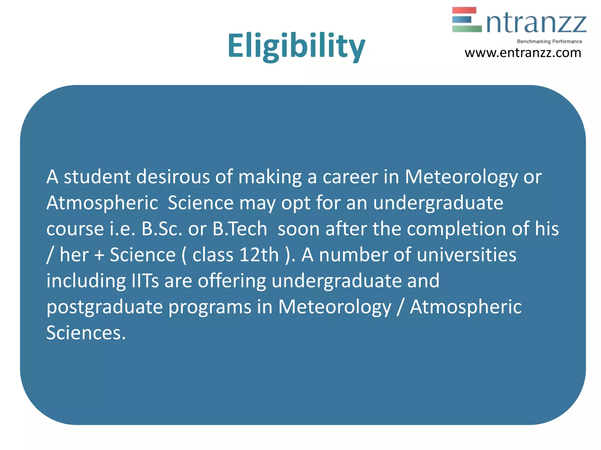 87.careers in meteorology | PPT