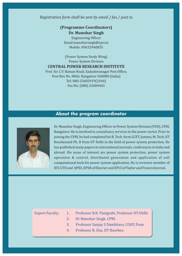 CPRI Manohar Singh brochure Proof | PDF | Computer Software and Applications | Computing