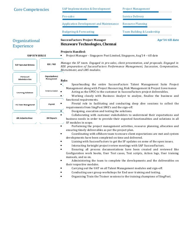 HR_SAP SUCCESSFACTORS_PROJECT MANAGER