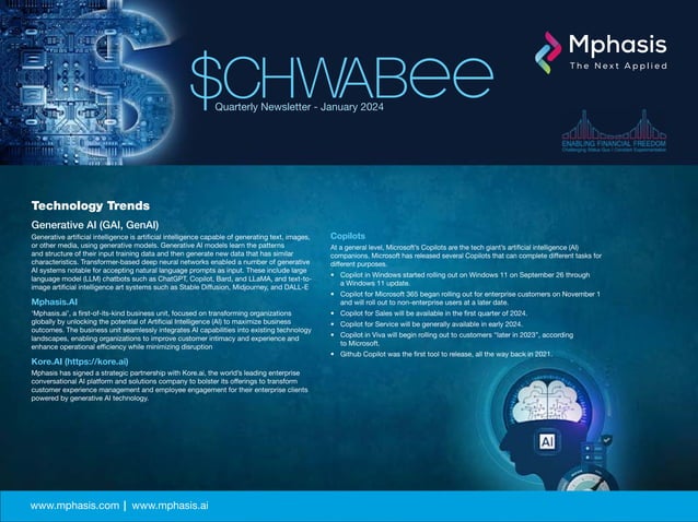 Mphasis - Schwab Newsletter PDF - Sample 8707 | PDF | Cloud Computing | Internet