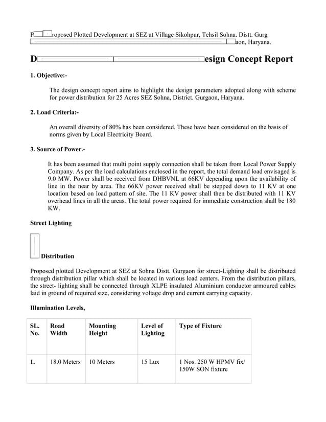 Utility plan for Sohna | PDF