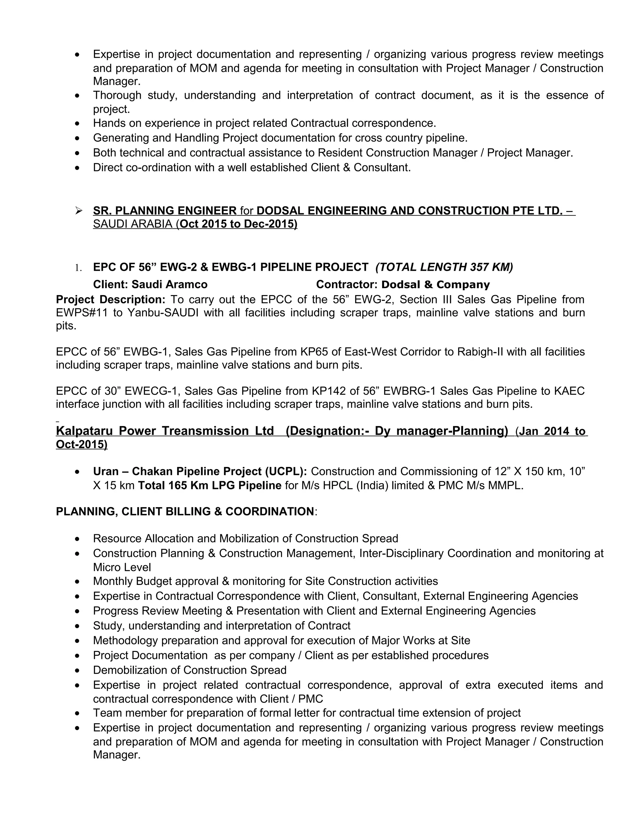 CV Planning Manager (Sundeep Khare) | DOC