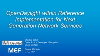 OpenDaylight-in-NextGenNetworkServices | PPT