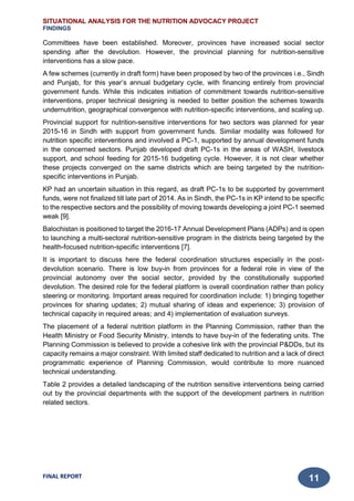 MI - FINAL REPORT - SITUATIONAL ANALYSIS FOR ADVOCACY PROJECT | PDF