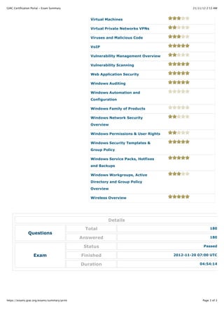 GSEC-Exam | PDF | Operating Systems | Computer Software and Applications