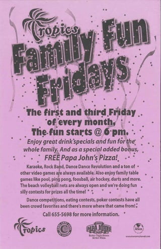 Family Fun Fridays Flyer | PDF