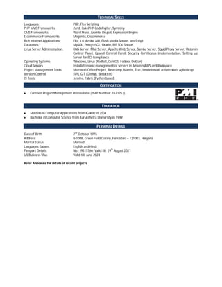 PM - Narender Poonia Resume | PDF