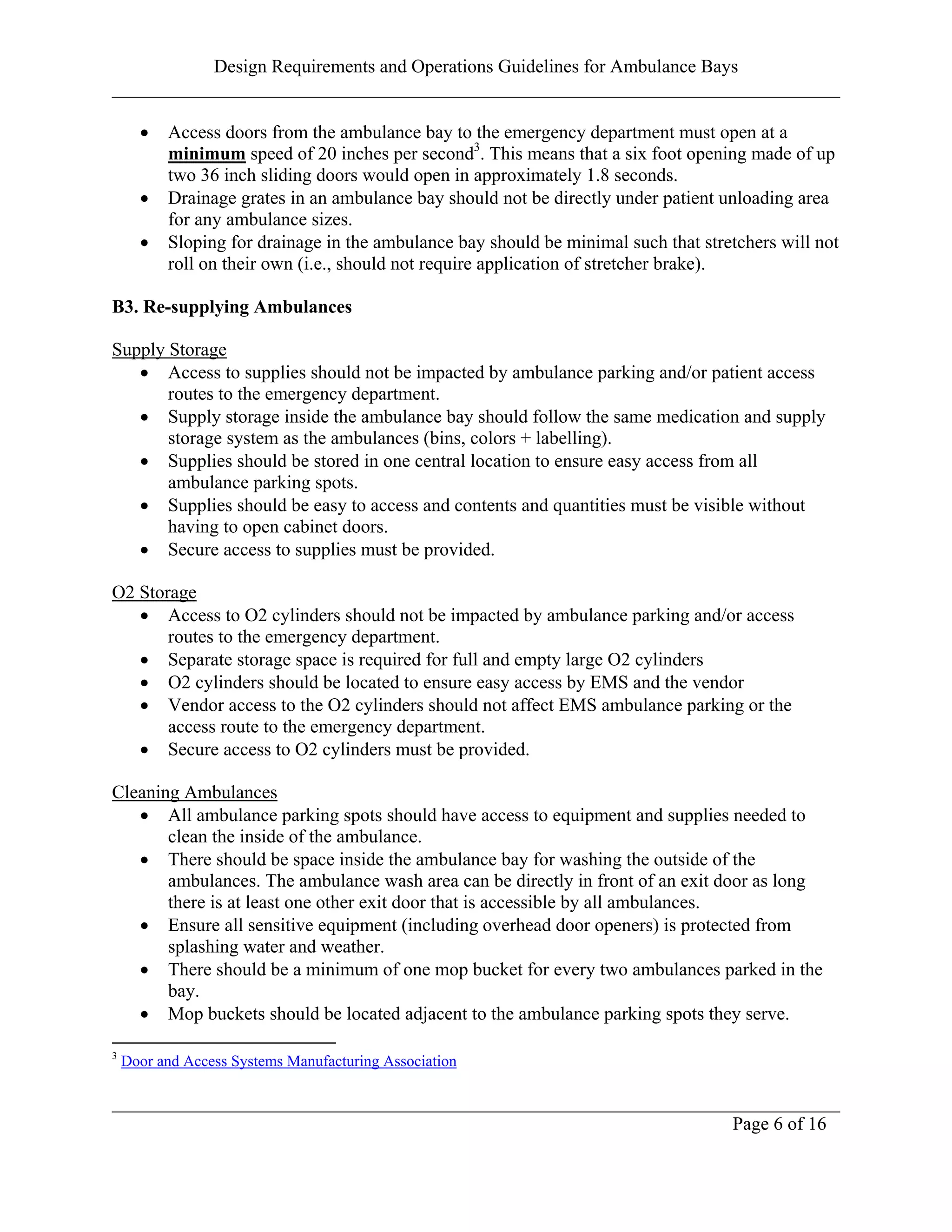 Hospital Ambulance Bay Design | PDF