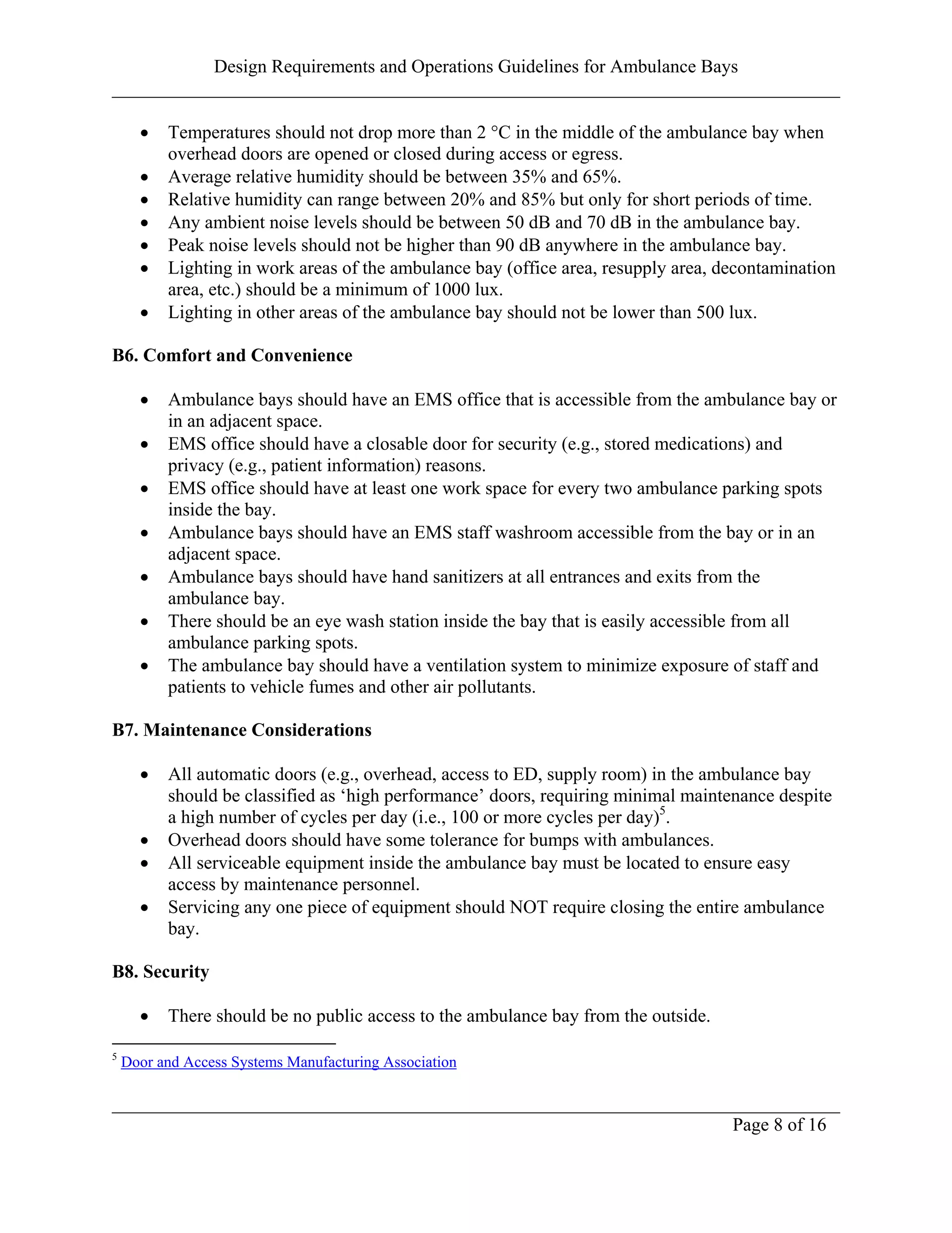 Hospital Ambulance Bay Design | PDF