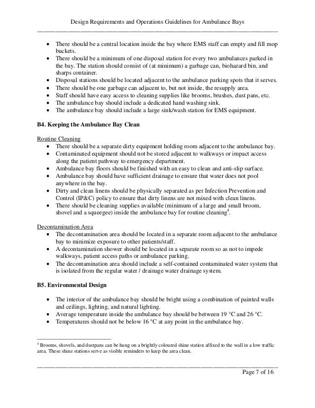 Hospital Ambulance Bay Design