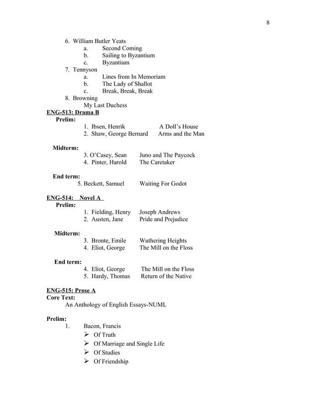 87172433 course-outline-english-graduate-studies | PDF