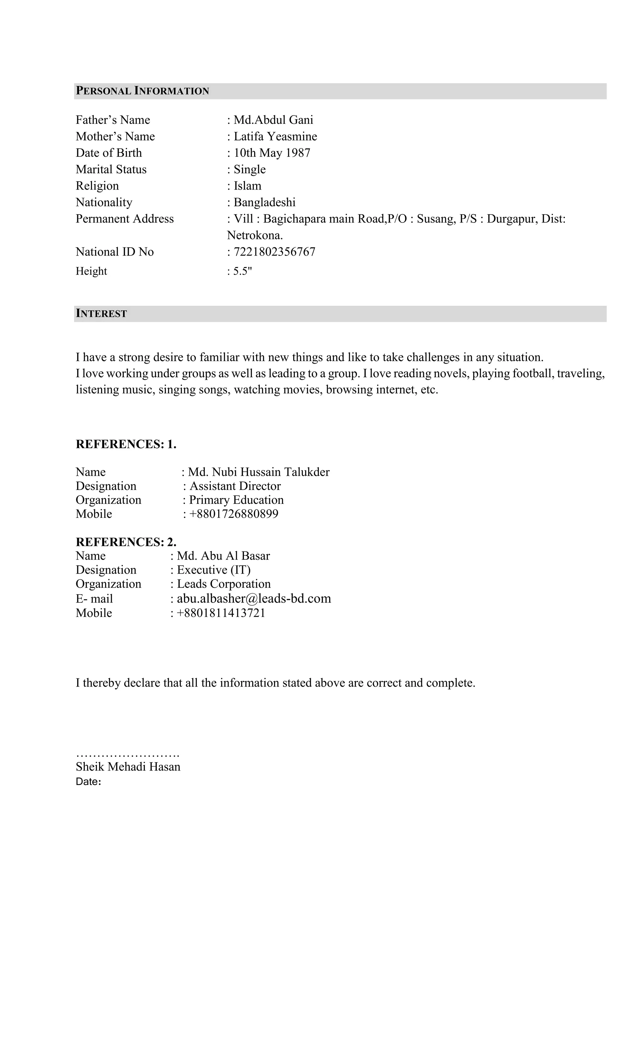 CV | PDF | Islam | Religion & Spirituality