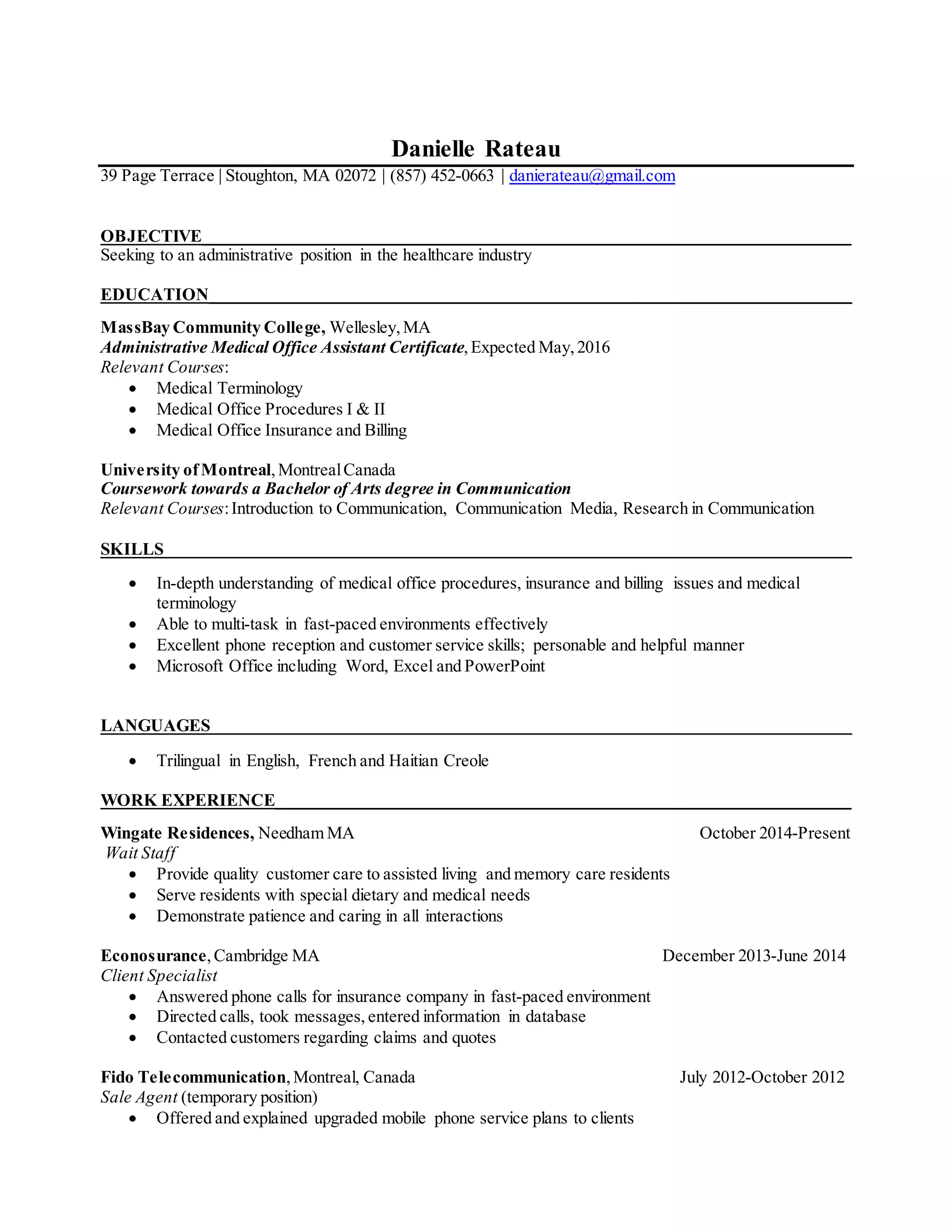 My resume 2016 | PDF