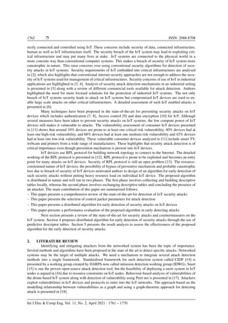 DEDA: An algorithm for early detection of topology attacks in the ...