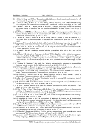 DEDA: An algorithm for early detection of topology attacks in the ...