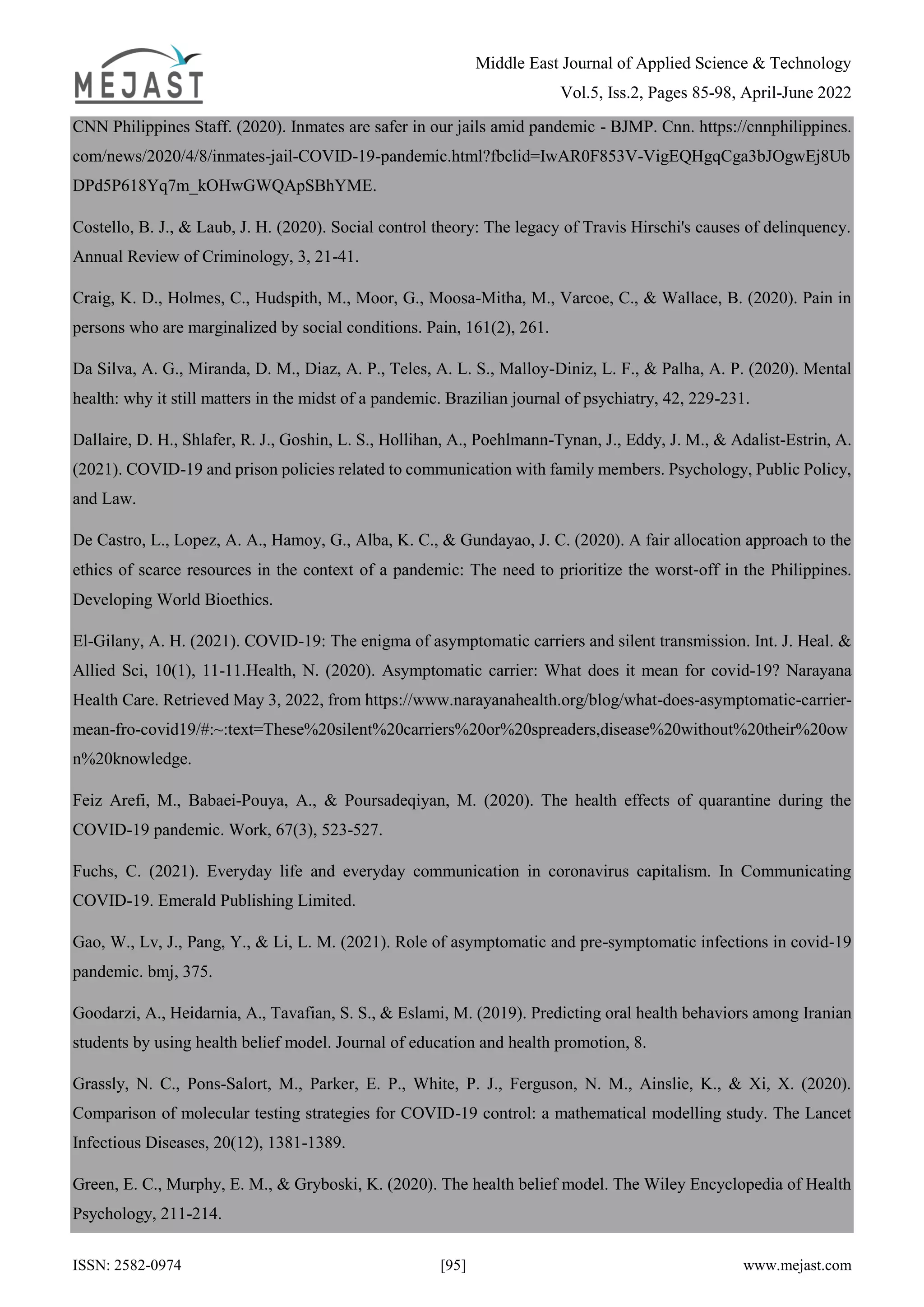 Challenges Encountered by the Jail Officers in Enforcing the Minimum ...