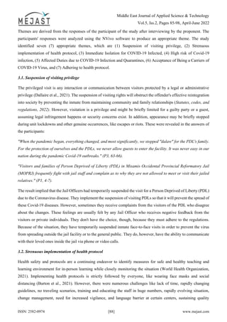 Challenges Encountered by the Jail Officers in Enforcing the Minimum ...