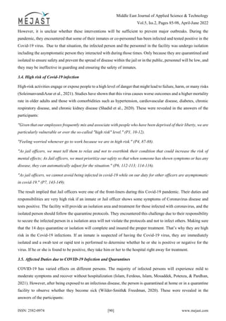 Challenges Encountered by the Jail Officers in Enforcing the Minimum ...