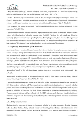 Challenges Encountered by the Jail Officers in Enforcing the Minimum ...