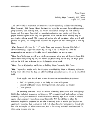 basketball proposal- Building Hope | DOCX