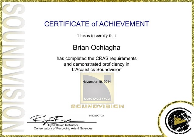 L'Acoustics Soundvision Certification | PPT