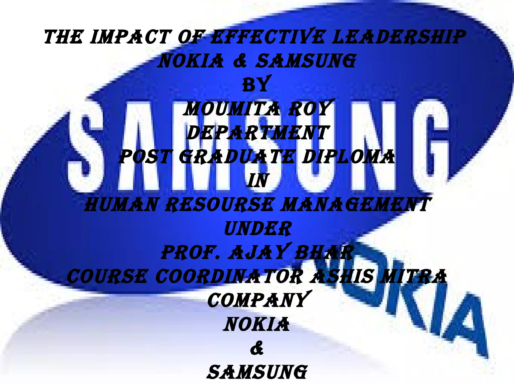 Nokia Vs Samsung | PPT