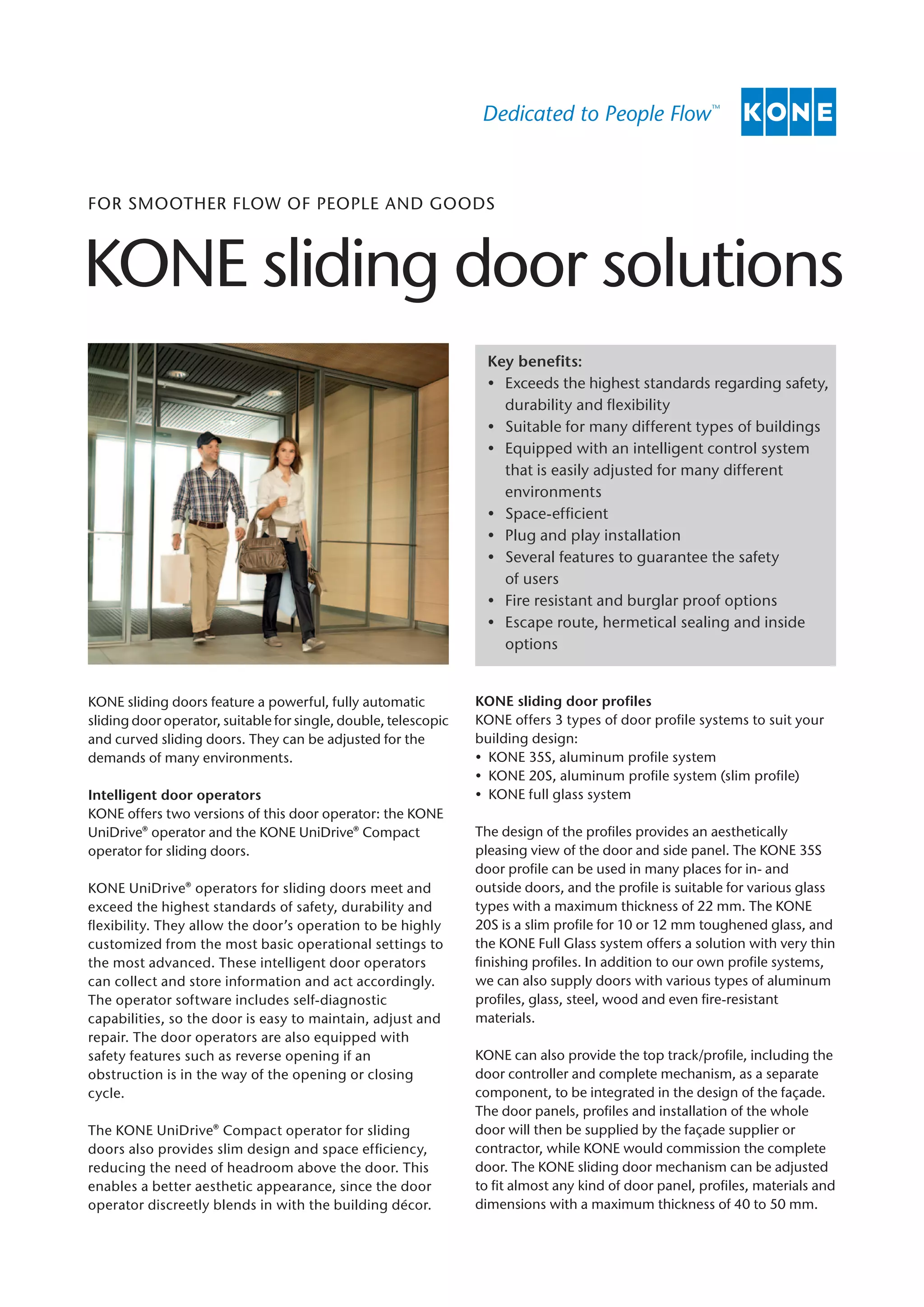 KONE Sliding Doors | PDF