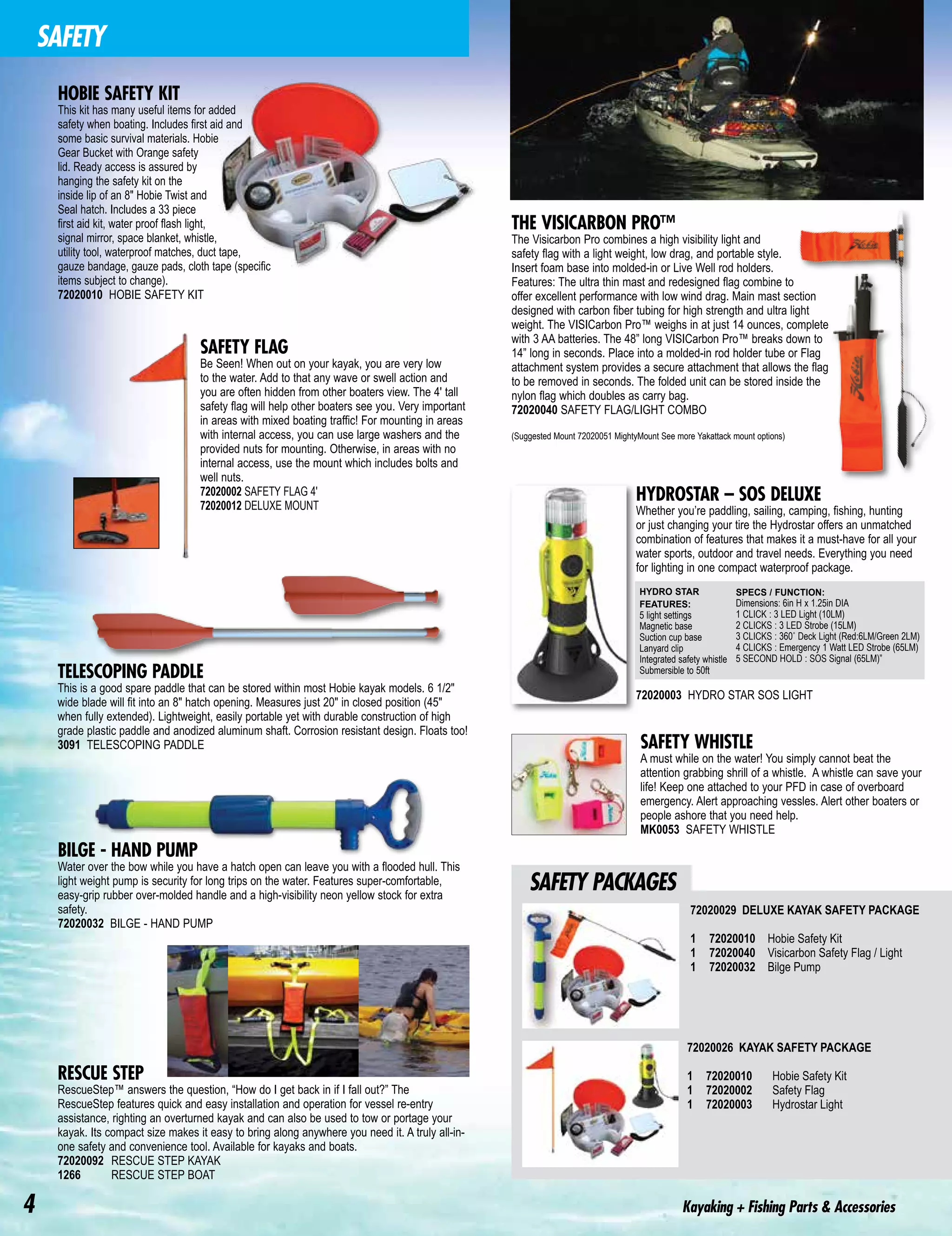 catálogo de accesorios-Hobie Kayak 2016 | PDF