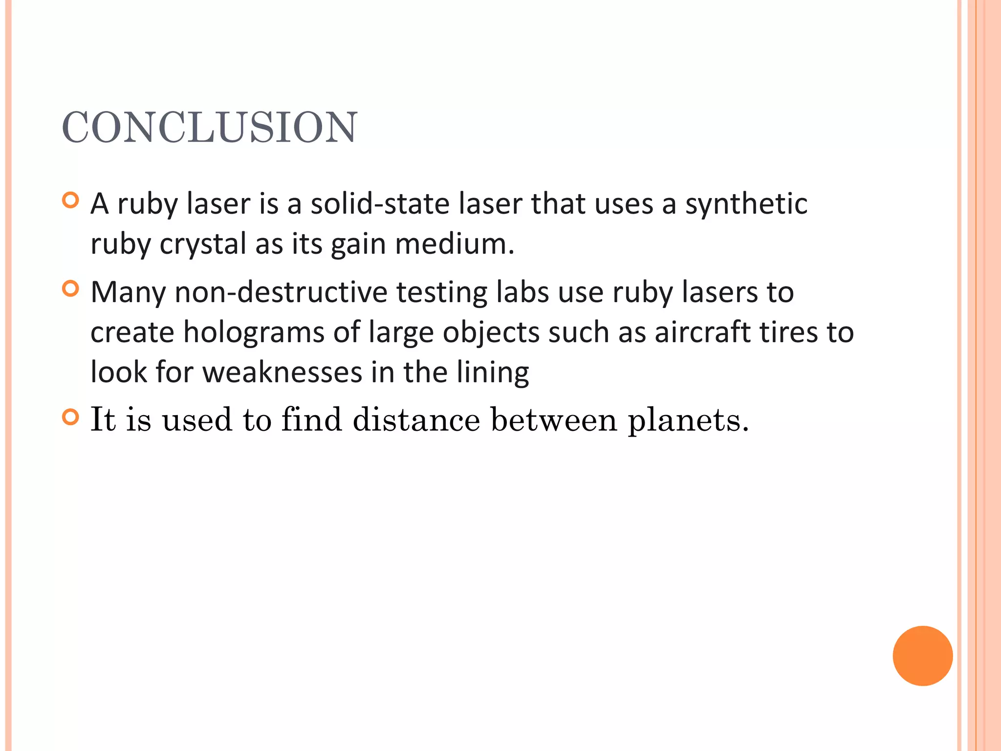 ruby laser | PPT