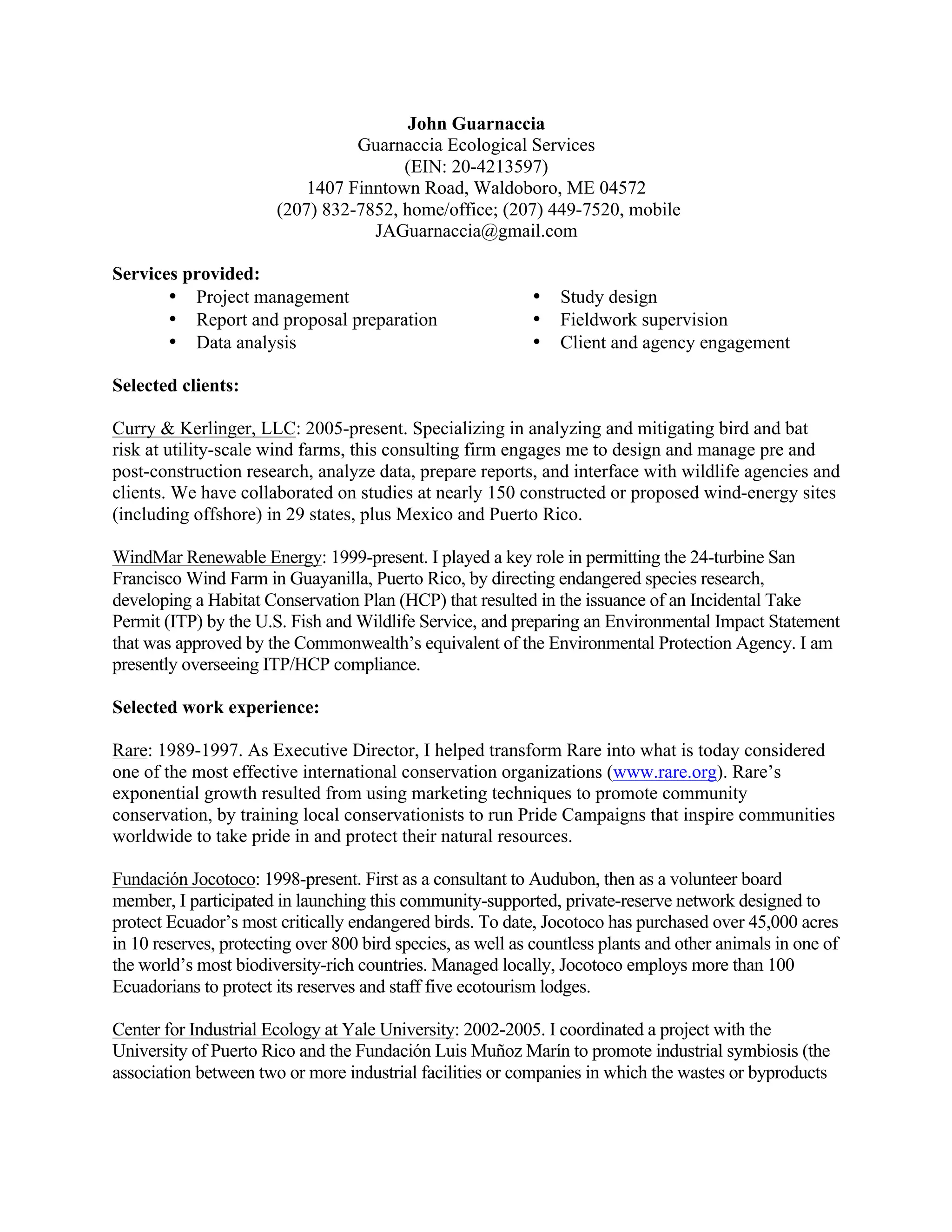 JAGuarnaccia - Resume | PDF