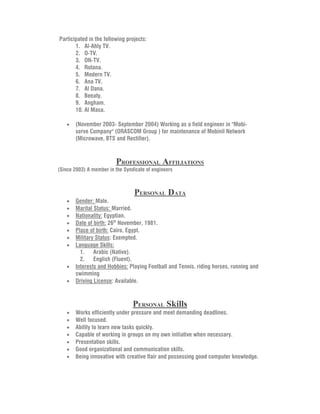 Yasser_CV | PDF