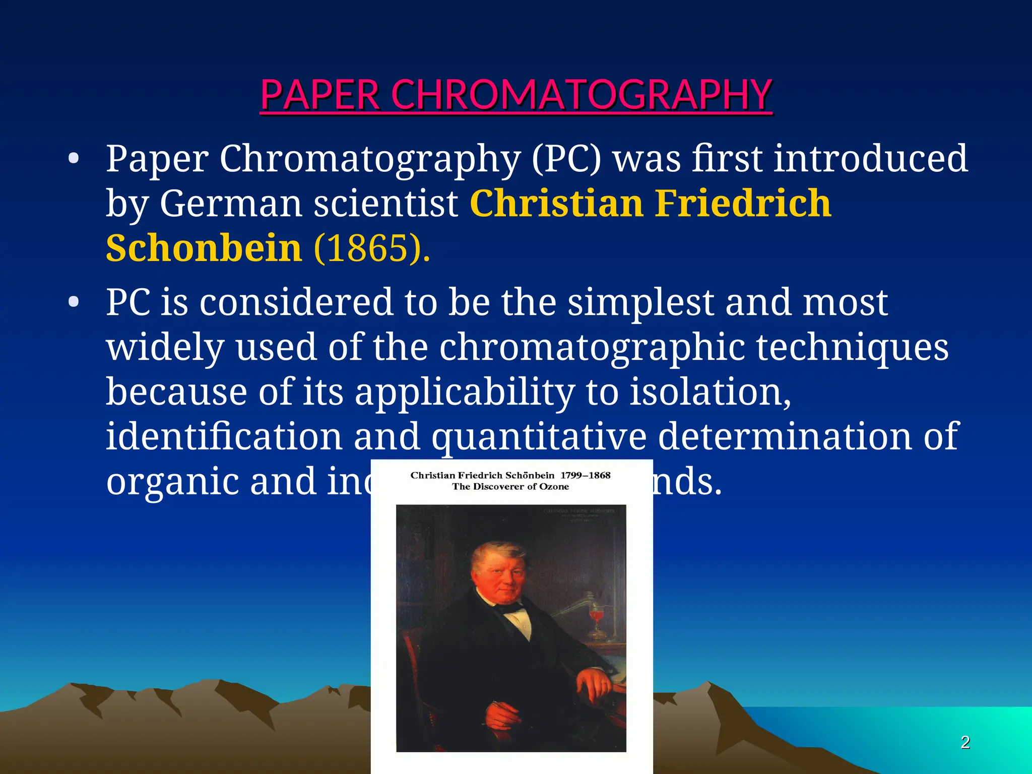 paper chromatography used in instrumental techniques in food technology ...