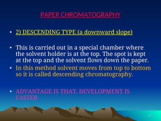 paper chromatography used in instrumental techniques in food technology ...