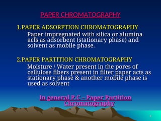 paper chromatography used in instrumental techniques in food technology ...