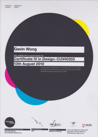 Cert IV in Design | PDF