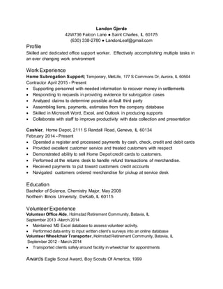 MetLife Resume 8.13.15