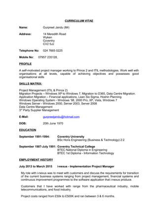 Gurpreet Jandu | DOC | IT and Internet Support | Internet