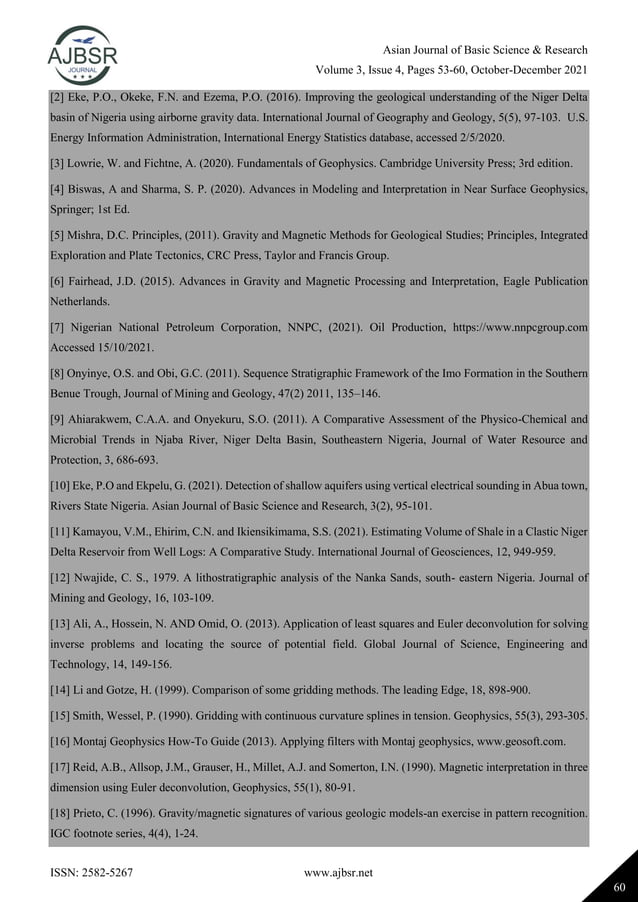 Subsurface Sedimentary Thickness And Structural Types Of Formations In