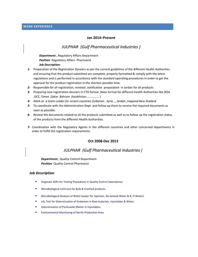 c v ghandour | DOCX | Pharmaceutical Industry | Industries