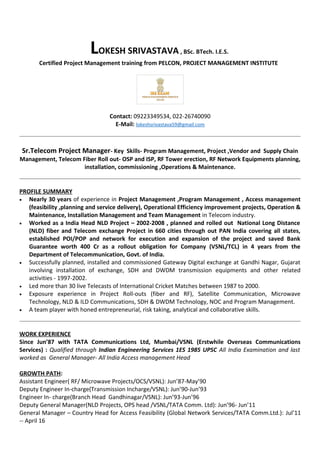 Lokesh_Srivastava_CV_6 | PDF